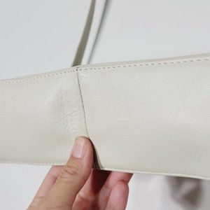 Leco | Bags | Leco White Faux Leather Shoulder Bag Retro Vintage 8s 90s ...